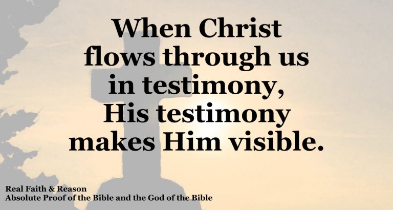 The Power of Testimony - Real Reality