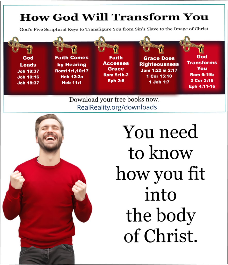 You need to know how you fit into the body of Christ. - Real Reality