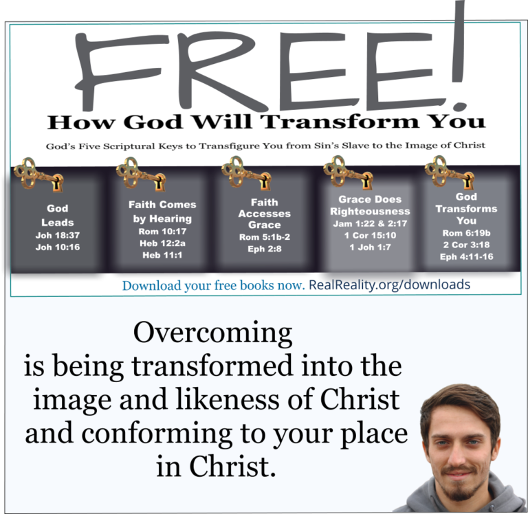 Overcoming is being transformed into the image and likeness of Christ ...